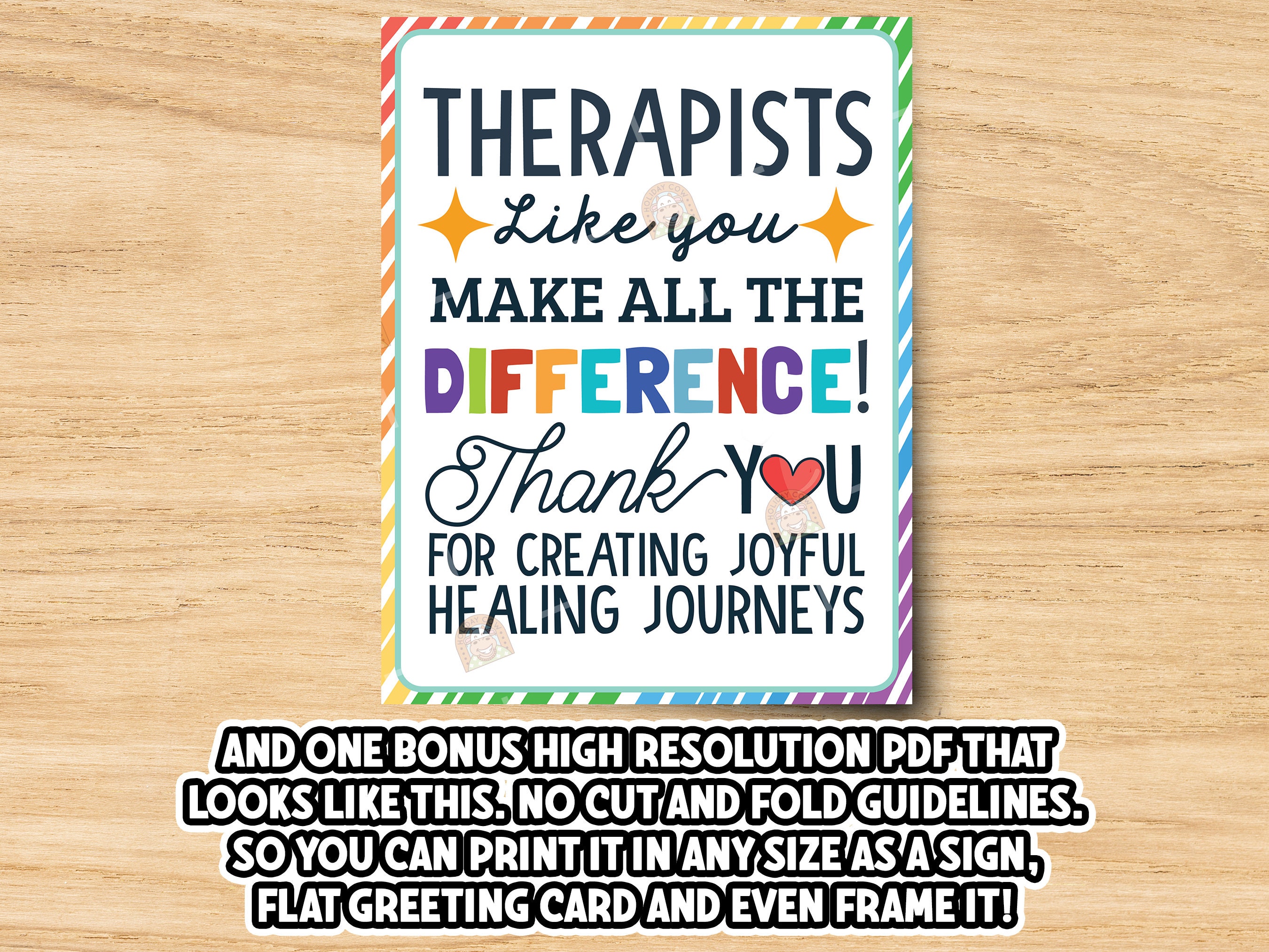 Printable Recreational Therapists Card, National Therapeutic Recreation ...