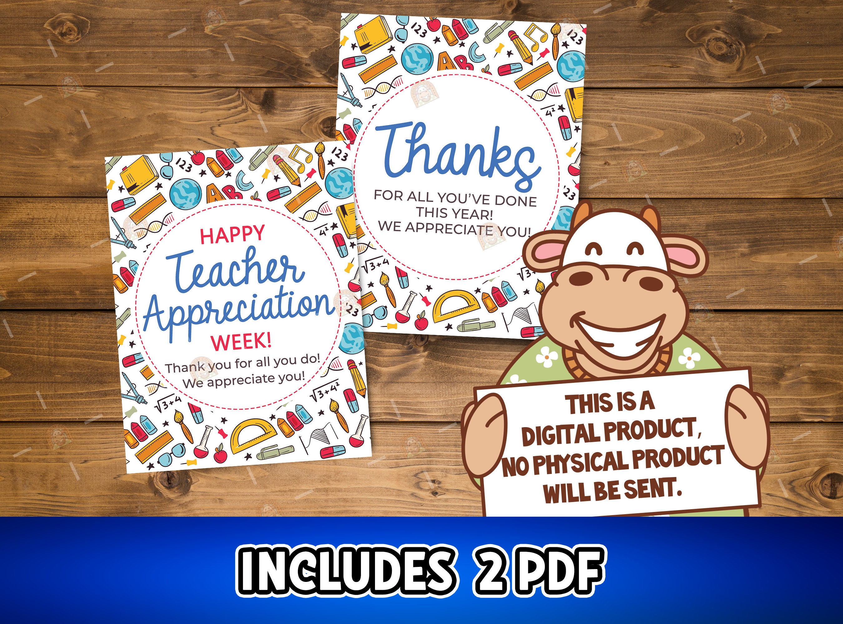 Teacher Appreciation Gift, Teacher Appreciation Card Printable, Teacher ...