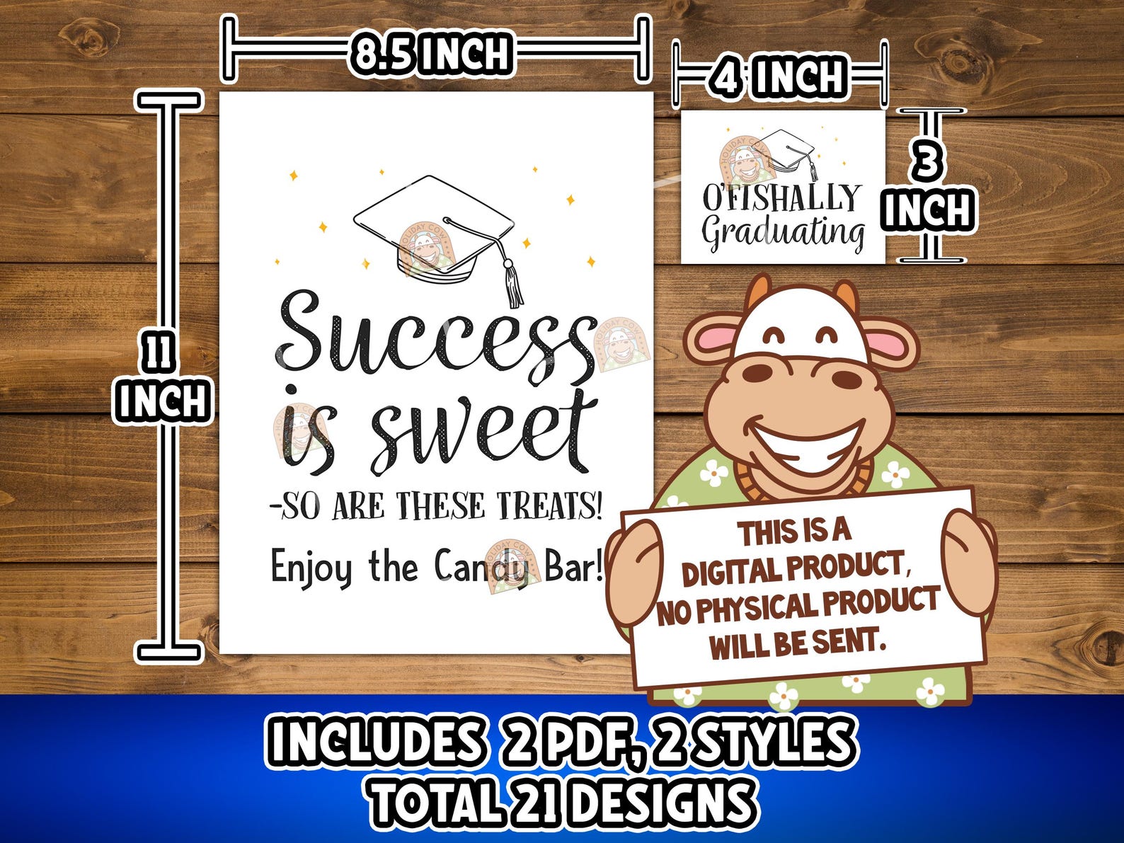 Graduation Candy Bar Signs, Printable Grad Party Favors Candy Buffet ...