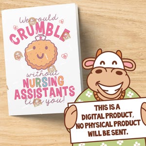 Nursing Assistant Gift, Printable CNA Week Gift, Thank You Nursing ...