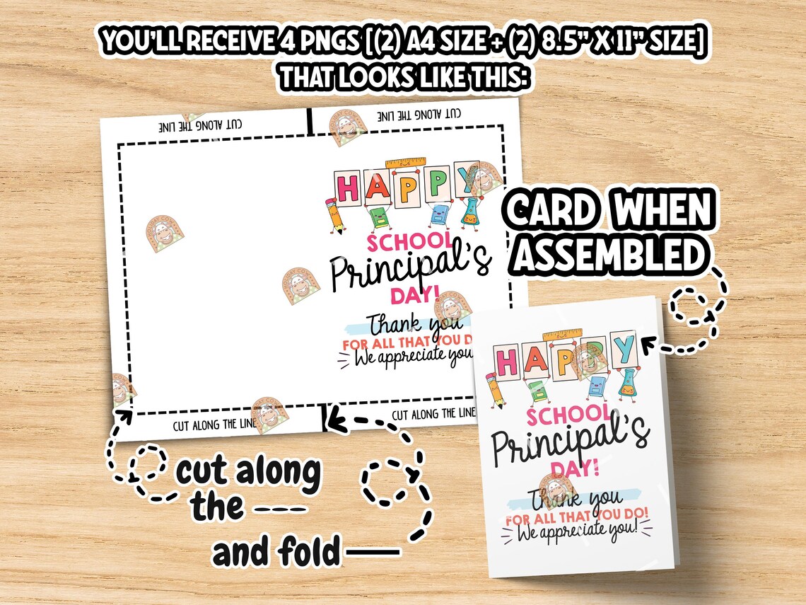 Printable Principal Appreciation Day Gift, School Principal Gift ...