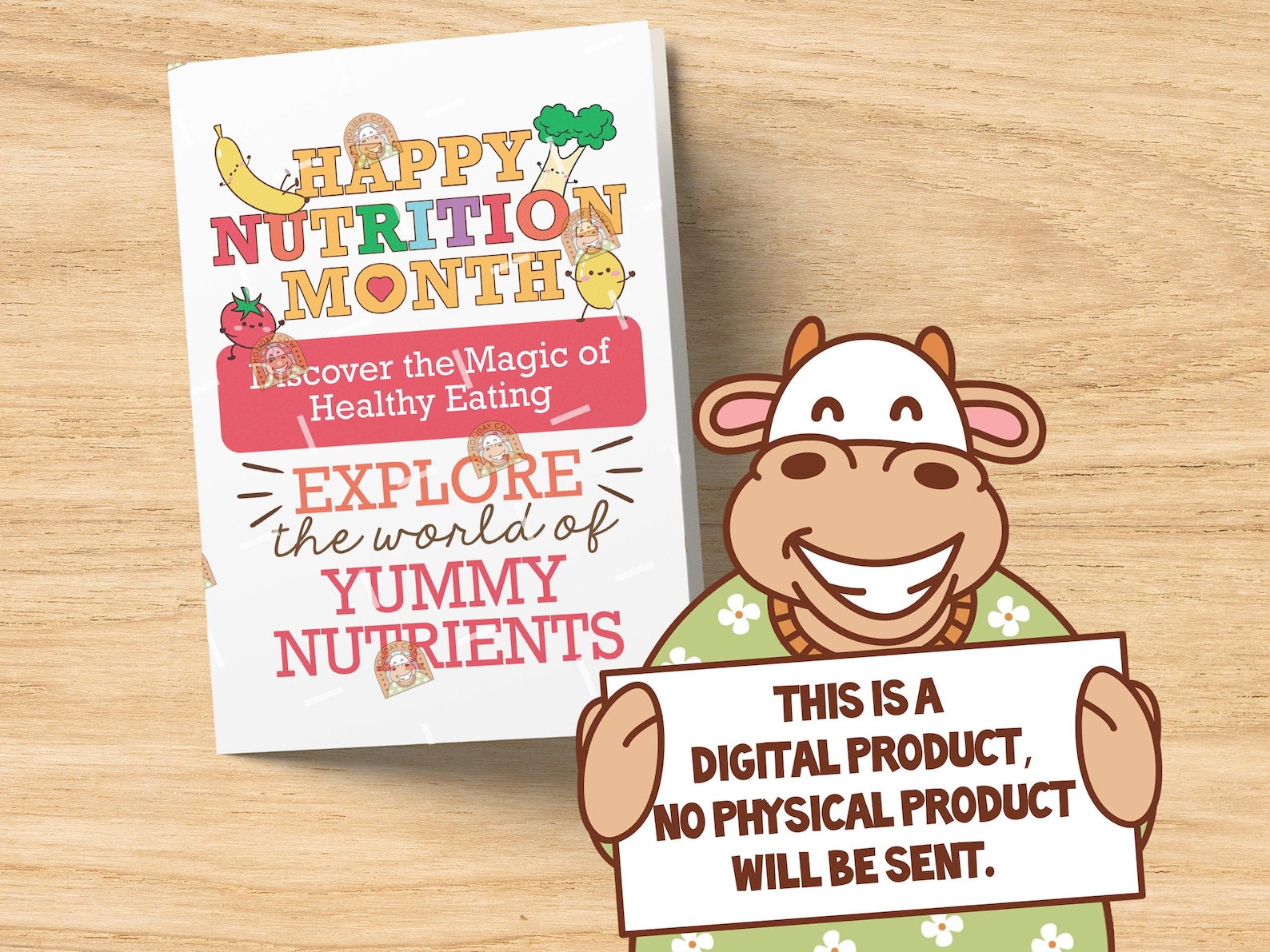Nutrition Month Gift Printable, School Nutrition Month Décor, Nutrition ...