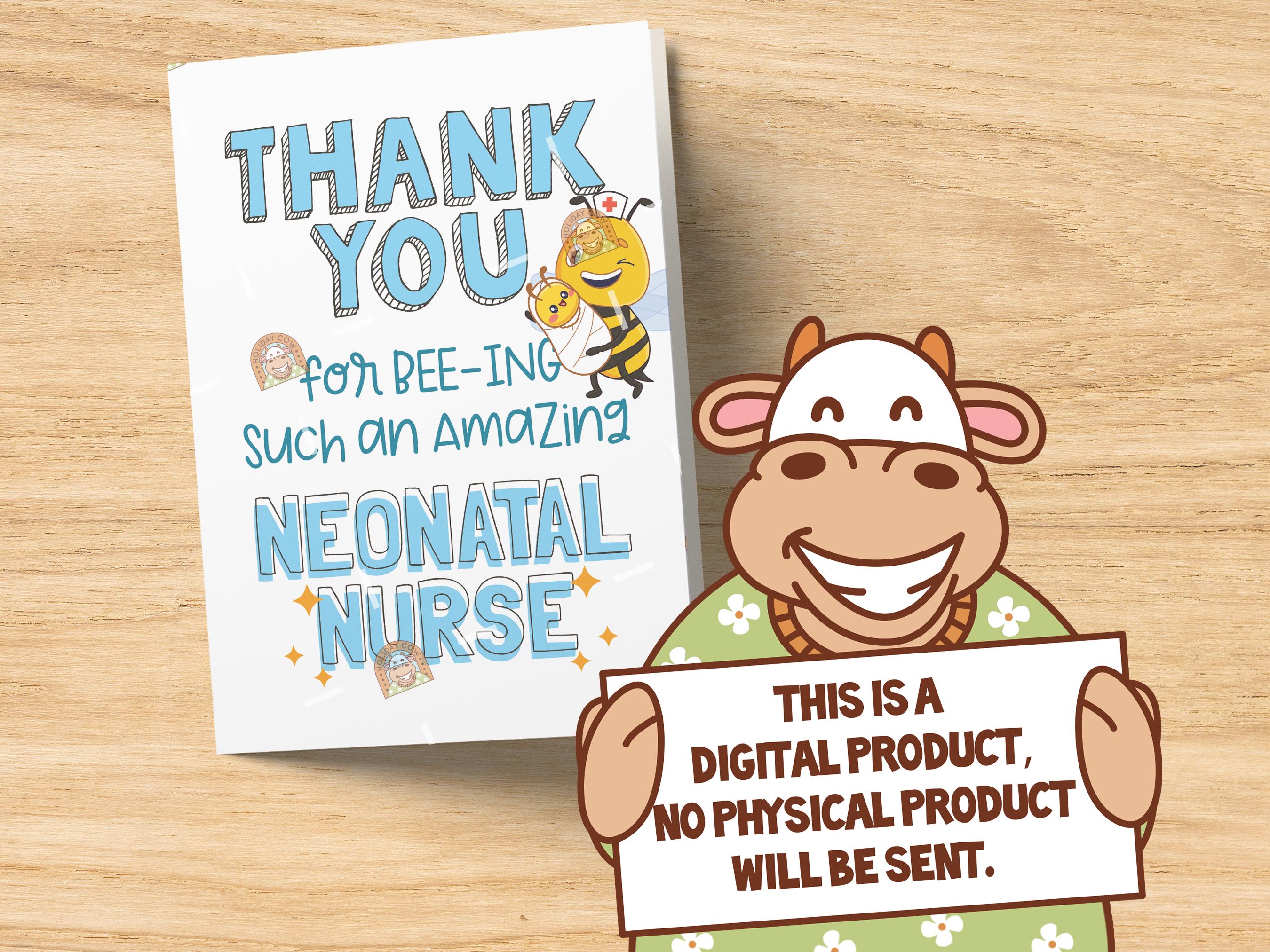 Neonatal Nurses Week Card Printable, Neonatal Nurses Appreciation Gift ...