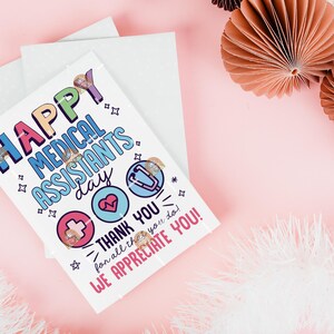 Medical Assistant Day Card Printable, Medical Assistant Gift, Happy MA ...