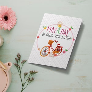 May Day Sign, Happy May Day Gift, Printable Card, Spring May Day Basket ...