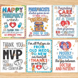 Pharmacy Week Sign Printable, Pharmacist Thank You Gift, Happy Pharmacy ...