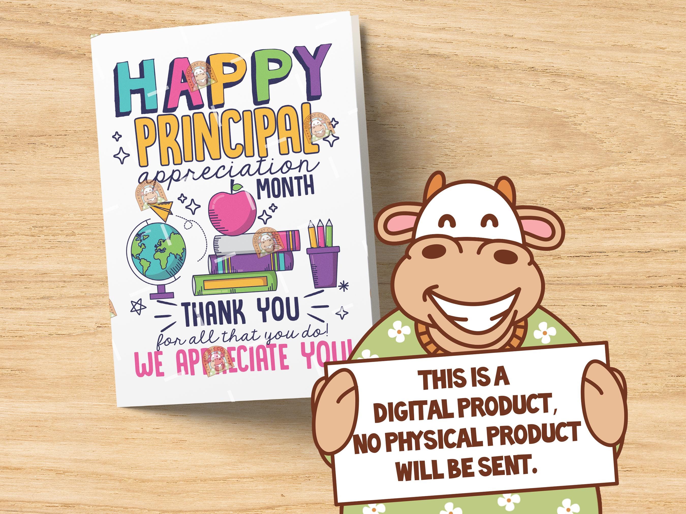 Principal Appreciation Month Card Printable, National Principals' Month ...