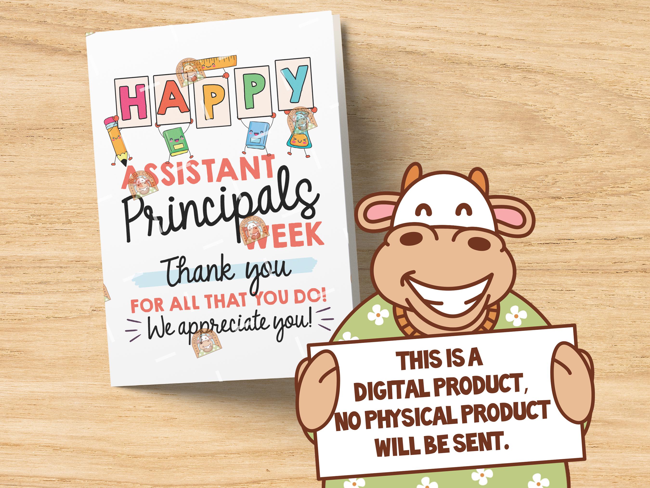 Assistant Principals Week Gift Printable, Assistant Principal ...