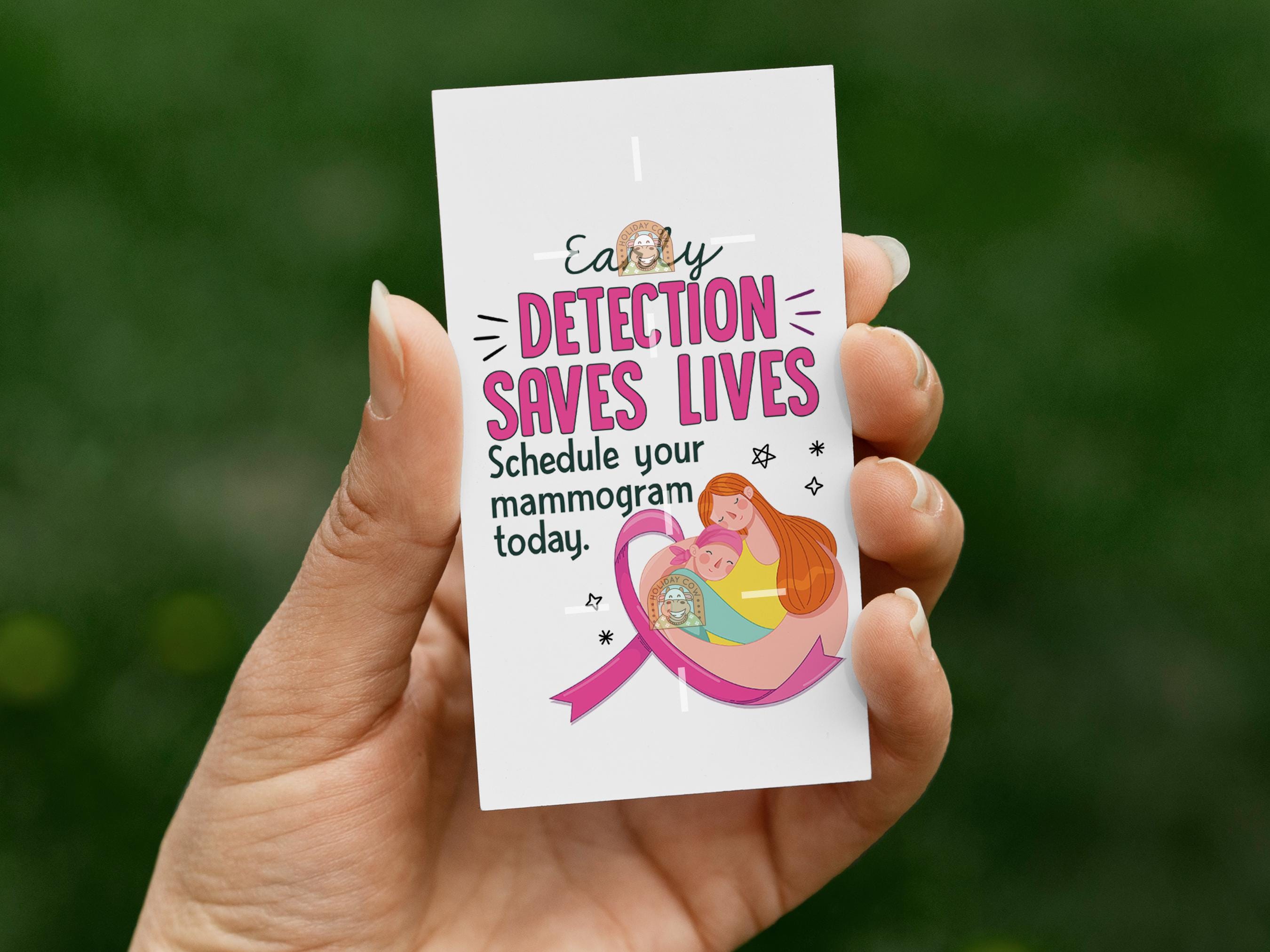 National Mammography Day Tag Printable, Thank You Mammogram Awareness ...