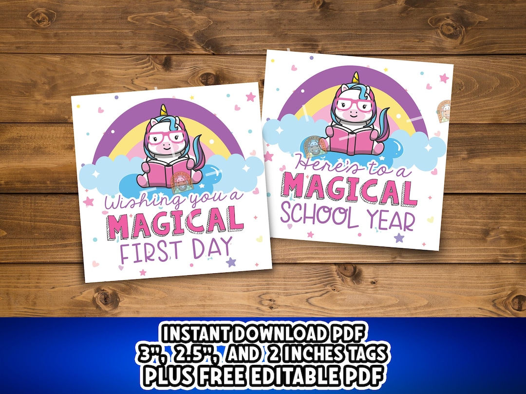 Back to School Printable Tag, First Day of School Tag, 1st Day of ...