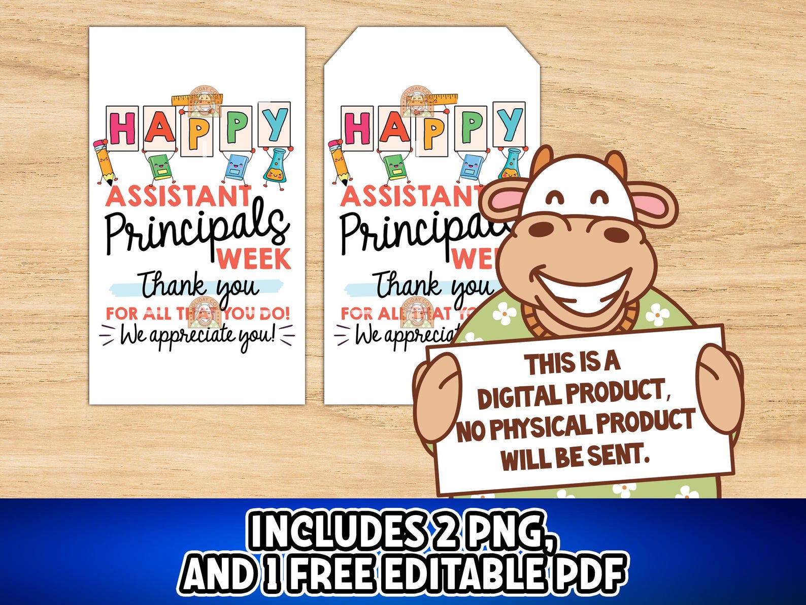 Assistant Principals Week Gift Tag Printable, Assistant Principal Week ...