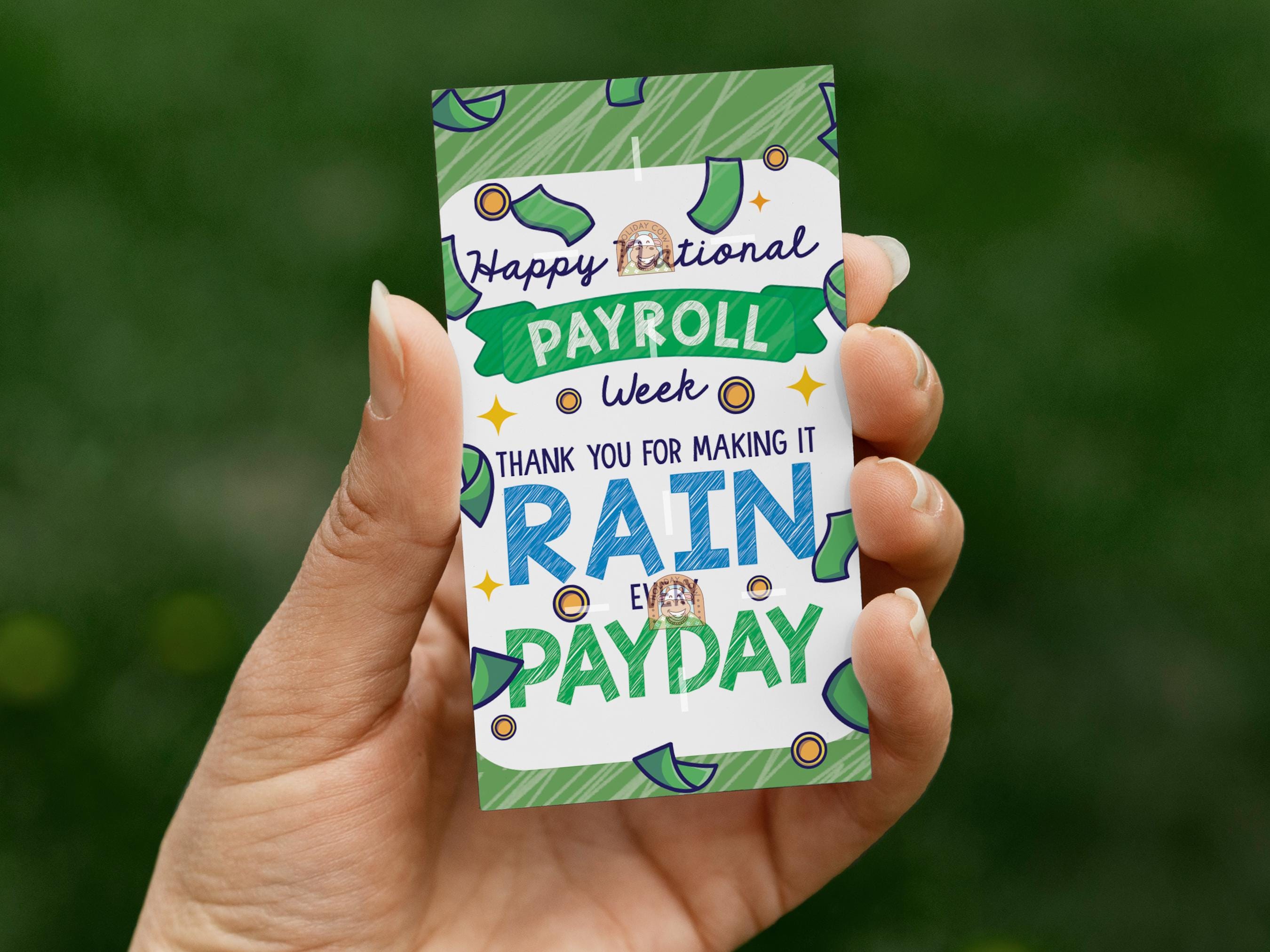 Funny Payroll Week Gift Tags Printable, National Payroll Week Tags ...