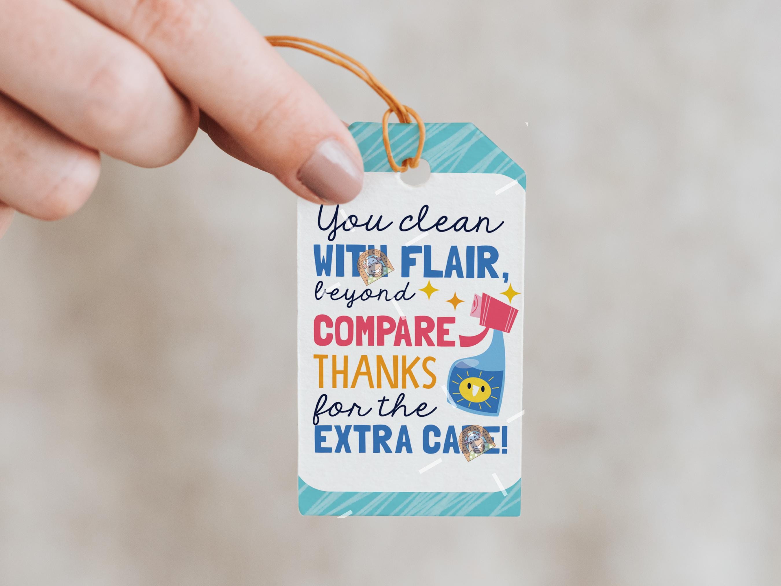 EVS Week Gift Tag Printable, Housekeeping Gift Tag, Housekeeping ...