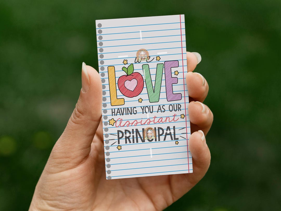 Assistant Principal Gift Tag Printable, Assistant Principal Tag ...
