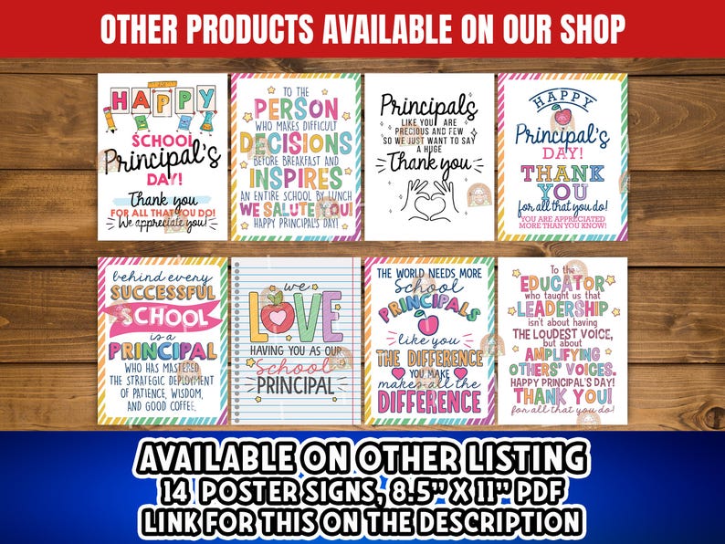 School Principal Gift Tag Printable, Principal Appreciation Tag ...