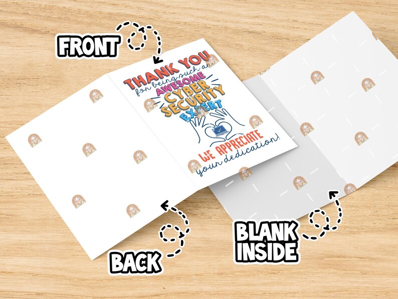 Cybersecurity Gift, Cyber Security Card Printable, Cybersecurity ...