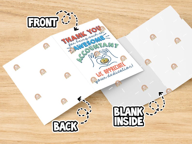 Accountant Card Printable, Accountant Gift, Accounting Day Card ...