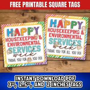 Housekeeping & Environmental Services Appreciation Week Sign Printable ...