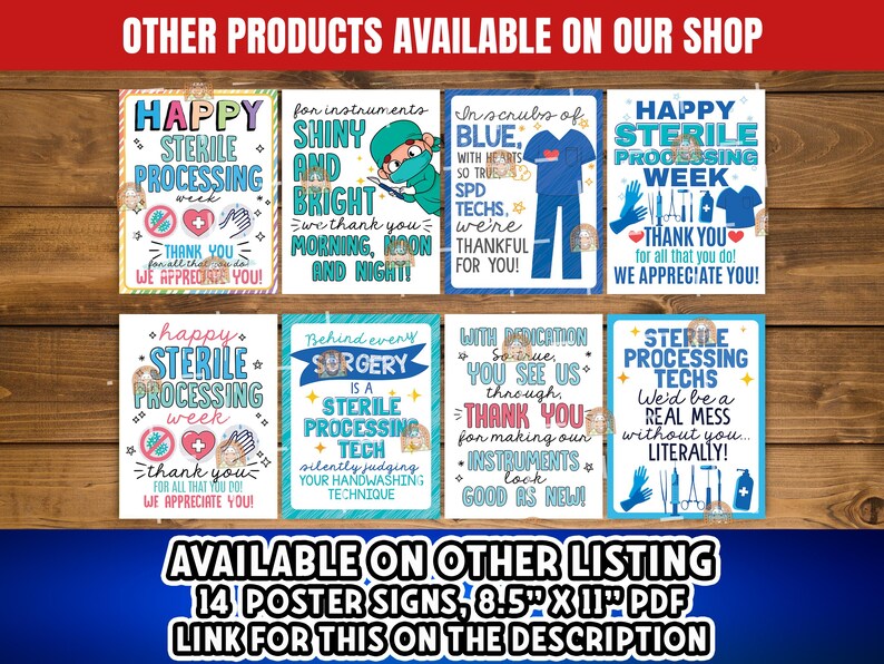 Sterile Processing Week Printable Tags , Sterile Processing Tech Gift ...