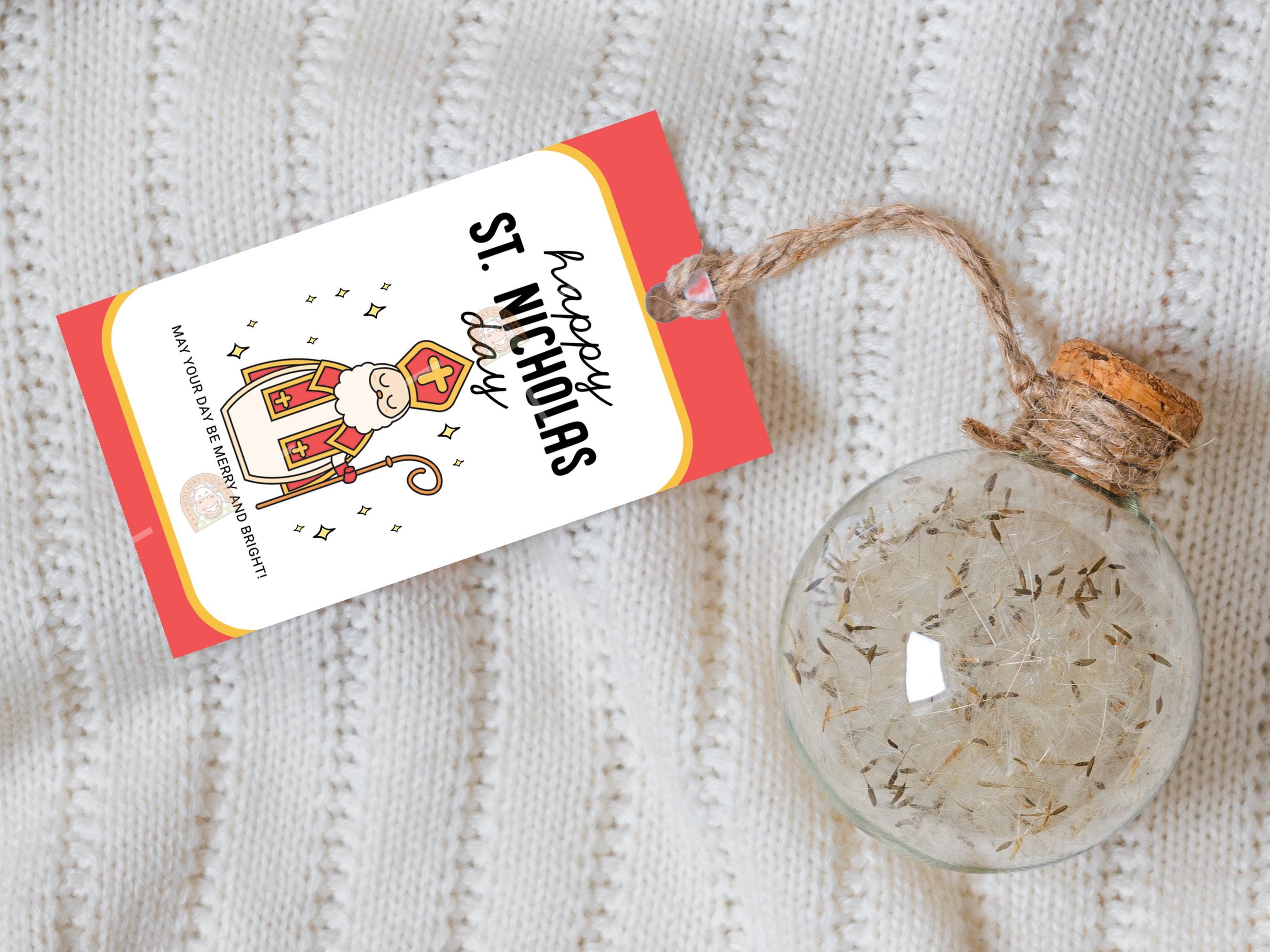 St Nicholas Day Printable Tags, Saint Nicholas Day Tags, St. Nicholas ...