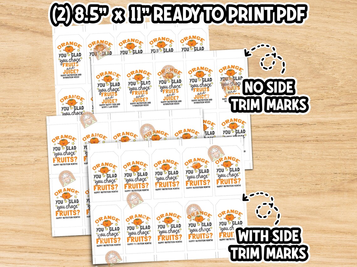 Printable Nutrition Month Gift Tag, School Nutrition Month Tag ...