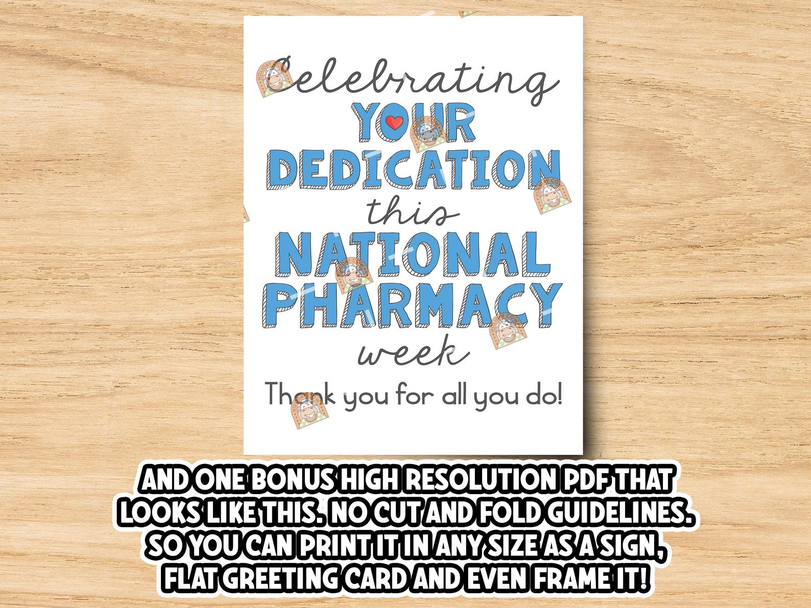 Pharmacy Week Gift Printable, Pharmacist Thank You Card, Happy Pharmacy ...
