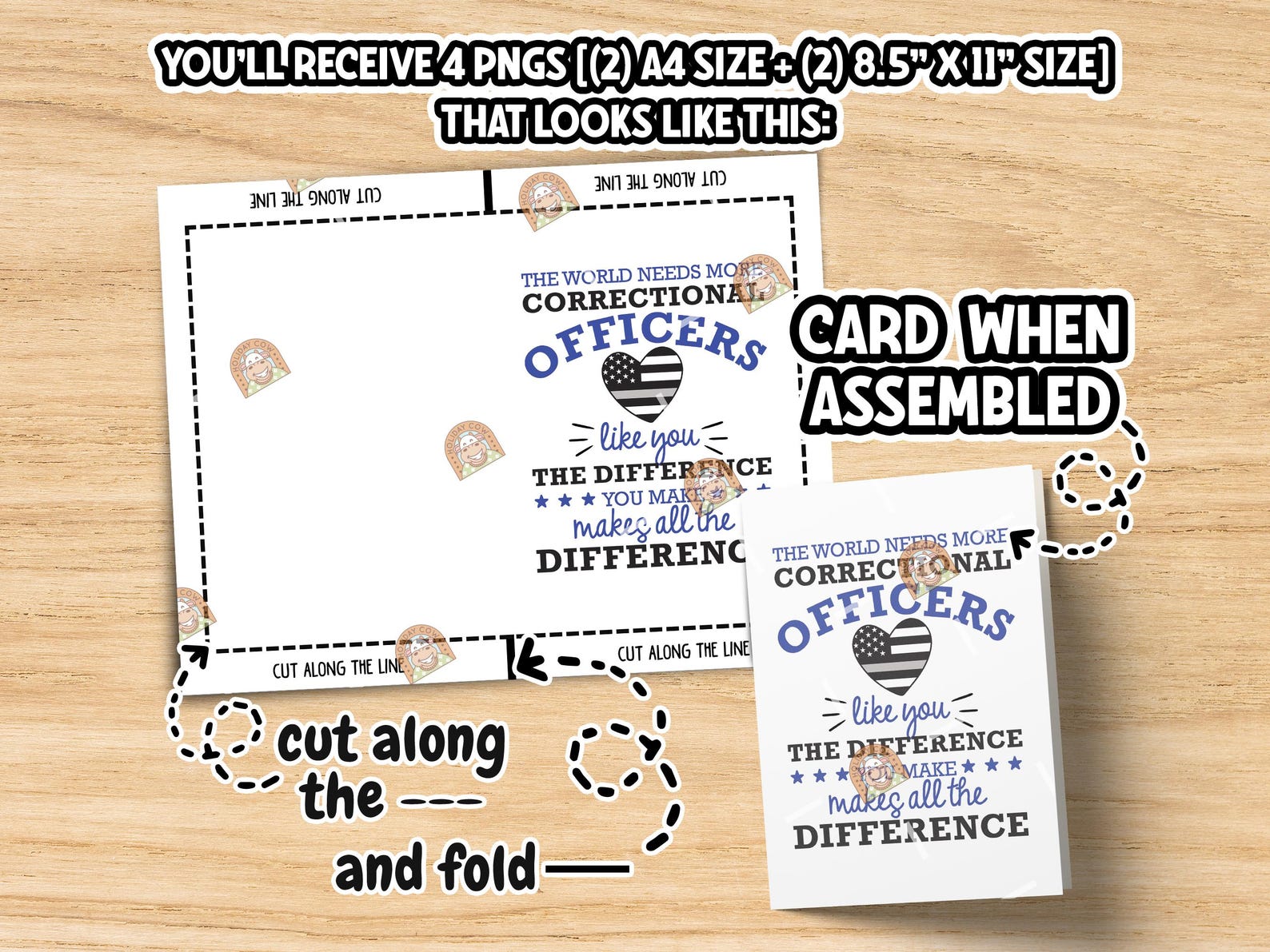 Correctional Officer Gift, Printable Correctional Officer Week Card ...
