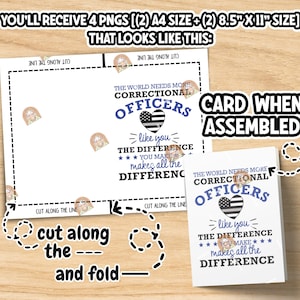 Correctional Officer Gift, Printable Correctional Officer Week Card ...