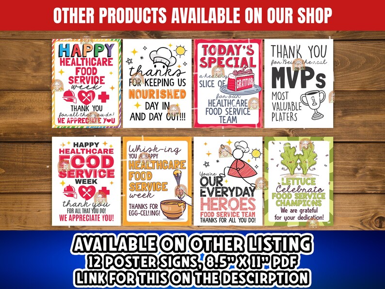 Healthcare Food Service Week Card Printable, Healthcare Food Service ...