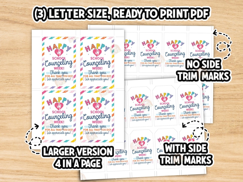 School Counseling Week Tag, Printable School Counselor Appreciation ...
