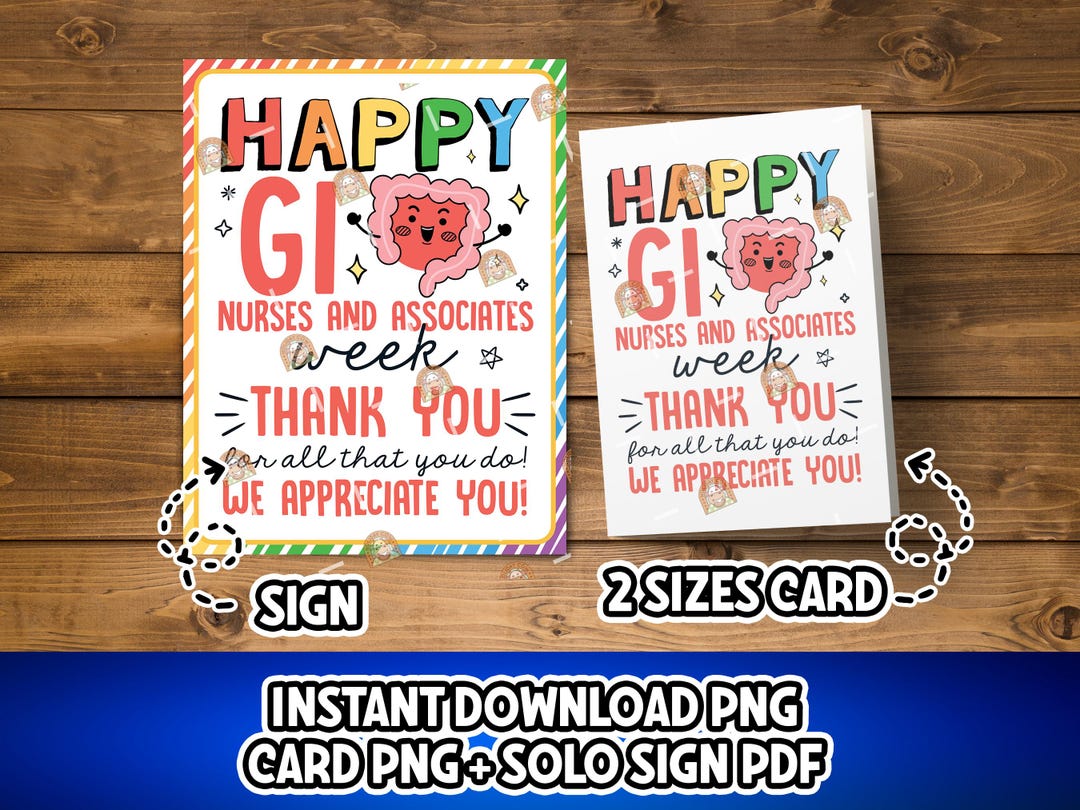 GI Nurses and Associates Week, Thank You Gi Nurses Week Sign, GI Nurses ...