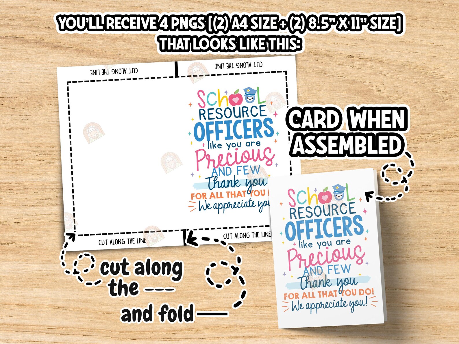 SRO Appreciation Gift, Printable School Resource Officers Day Gift ...