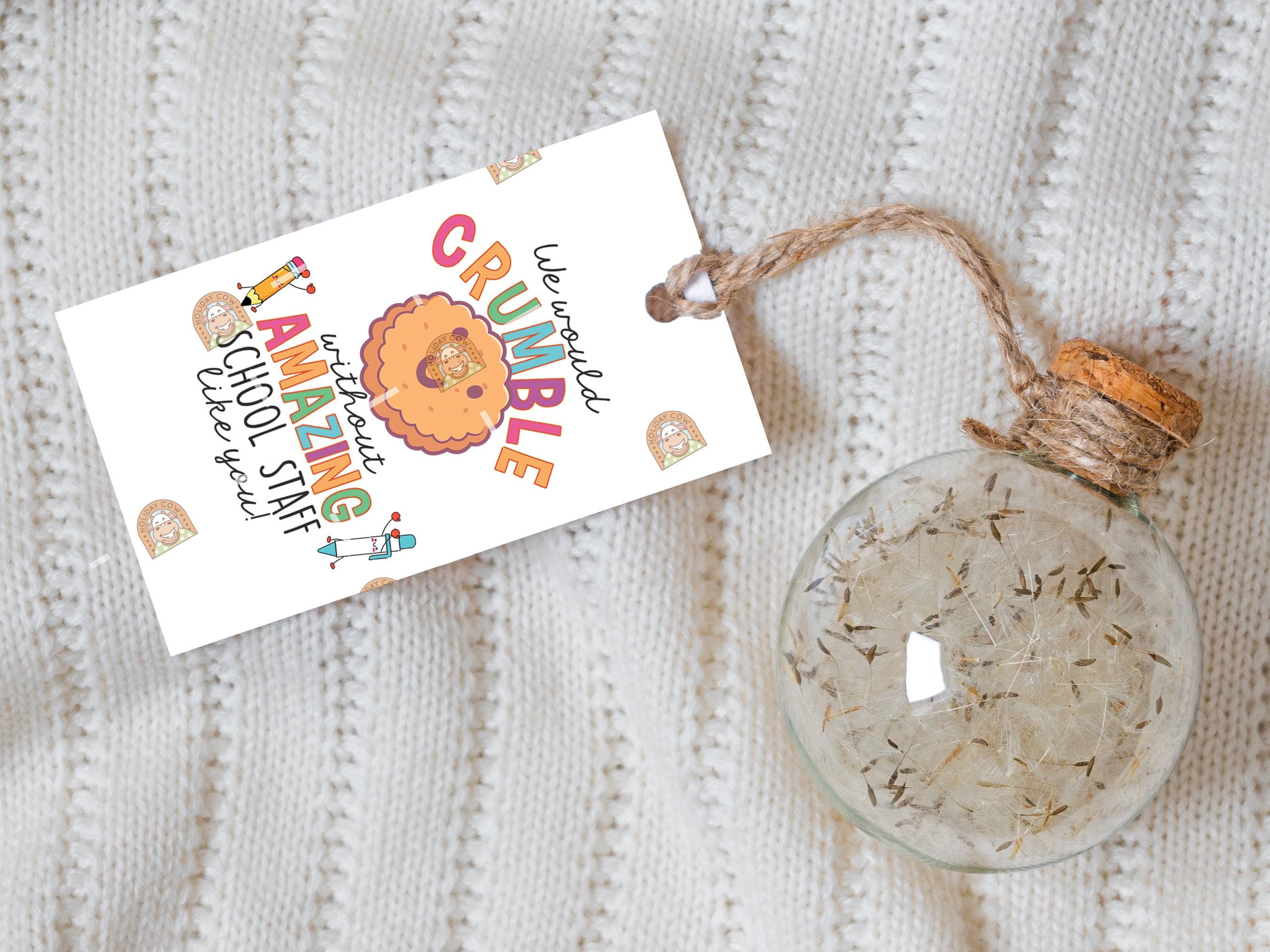 School Staff Gift Tag Printable, Classified School Employee Week Tag ...