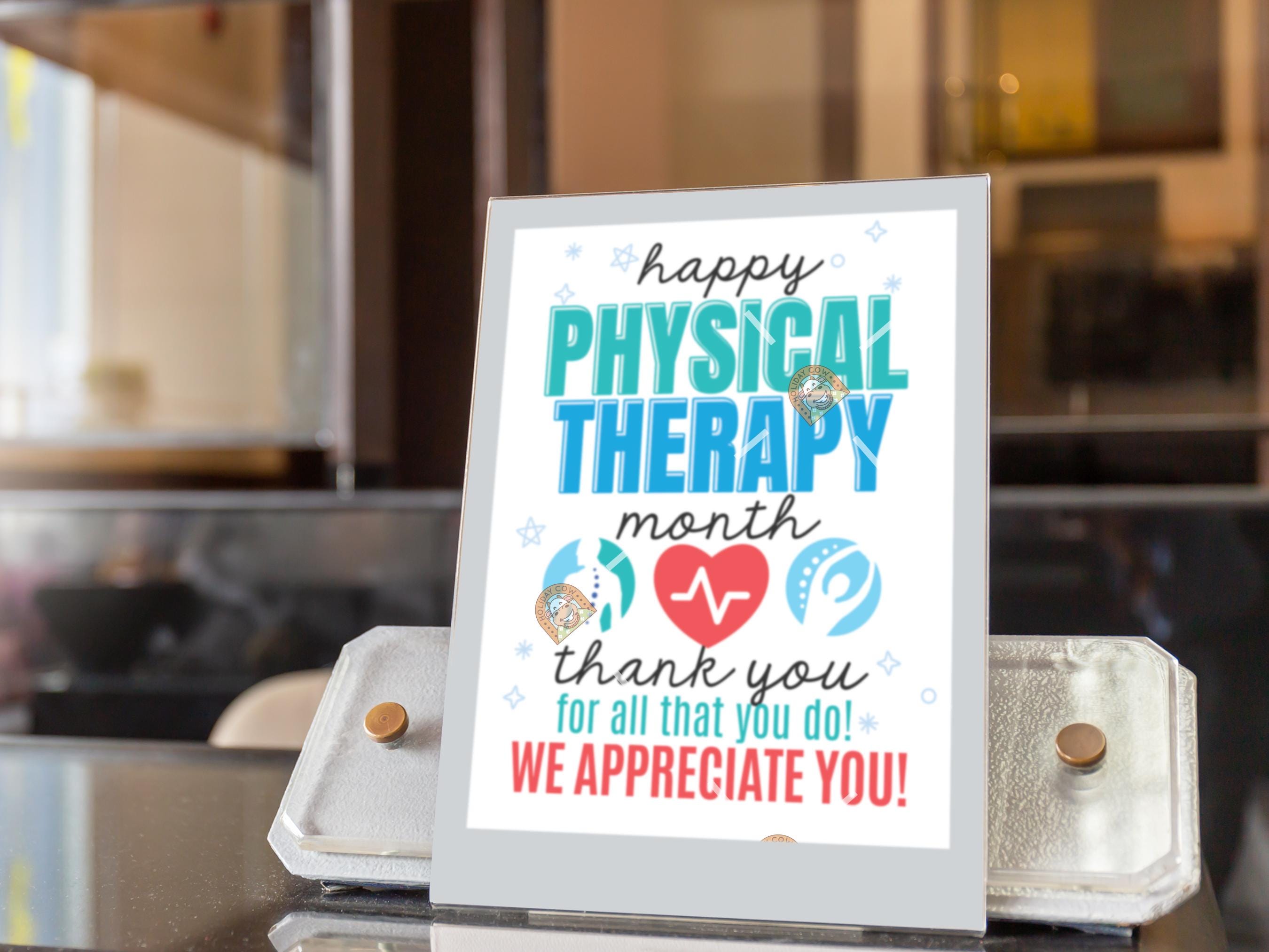National Physical Therapy Month Card Printable, Physical Therapists ...