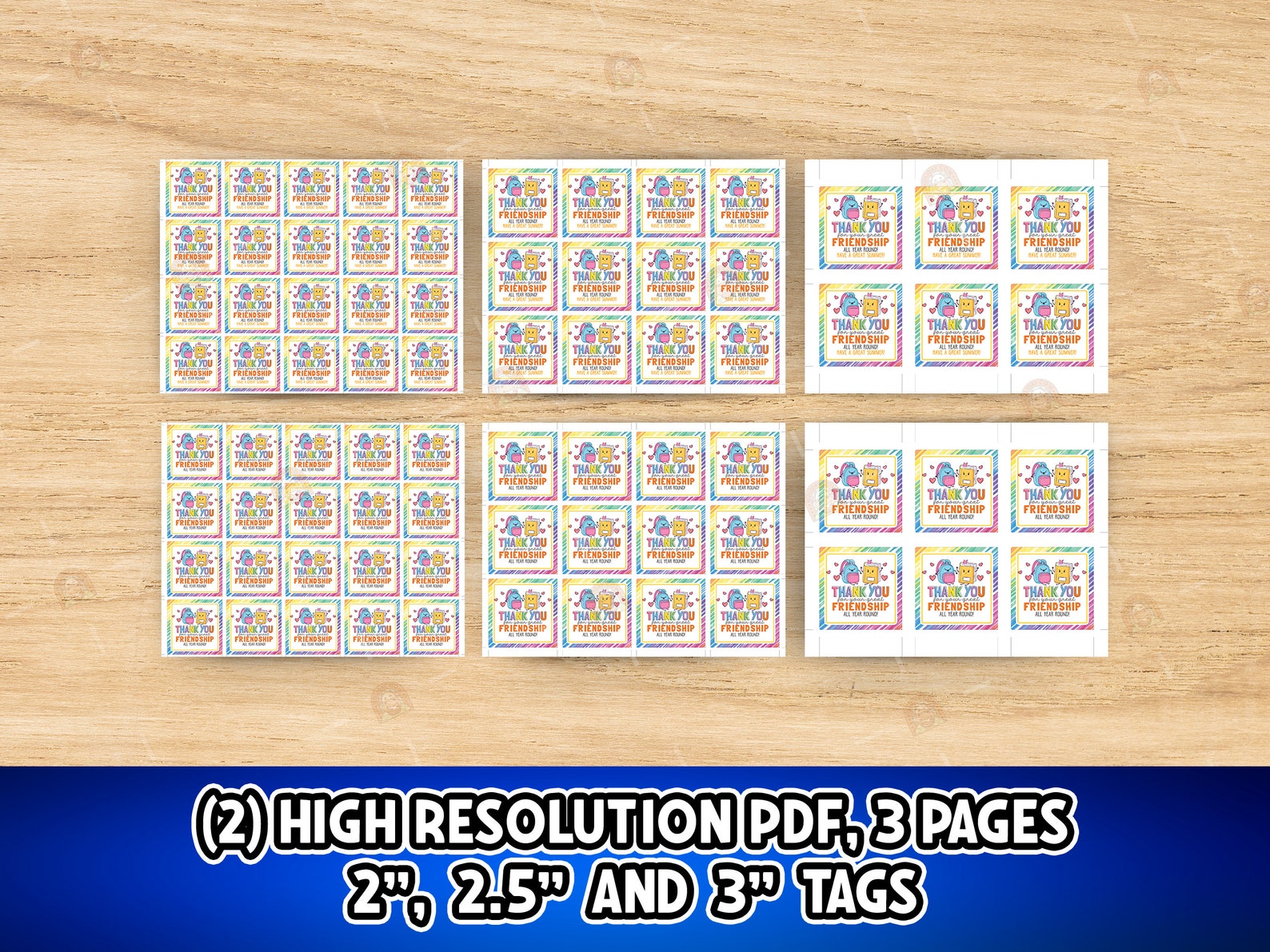 End of Year Classmate Gift Tag Printable, End of School Year Tag for ...