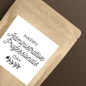 Administrative Professionals Day Tag Printable, Elegant Administrative ...