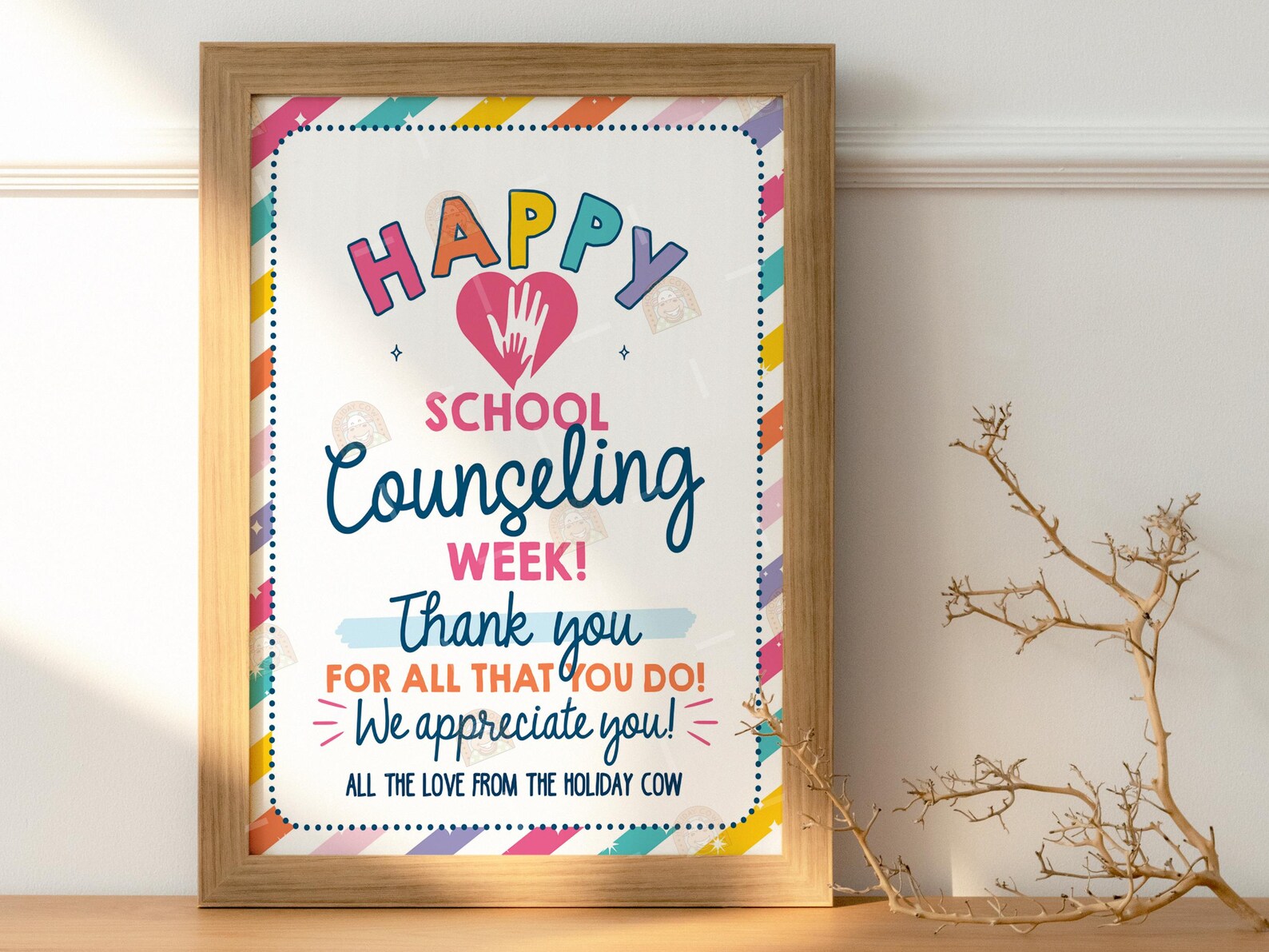 School Counseling Week Sign, Printable School Counselor Appreciation ...