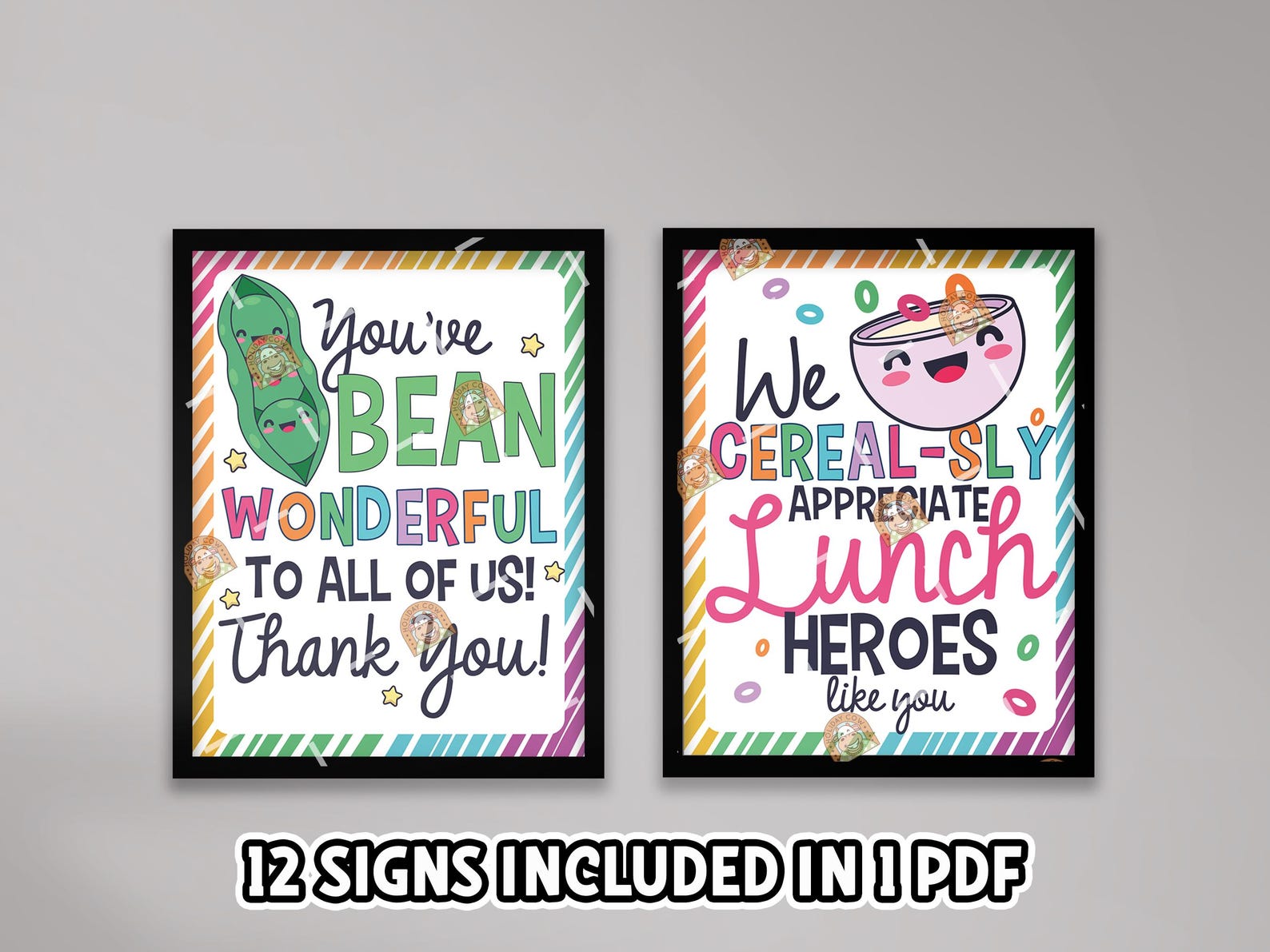 School Lunch Hero Day Signs, Printable School Lunch Hero Thank You ...