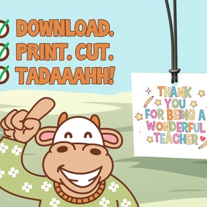 Teacher Appreciation Tags, Teacher Appreciation Gift Tags Printable ...