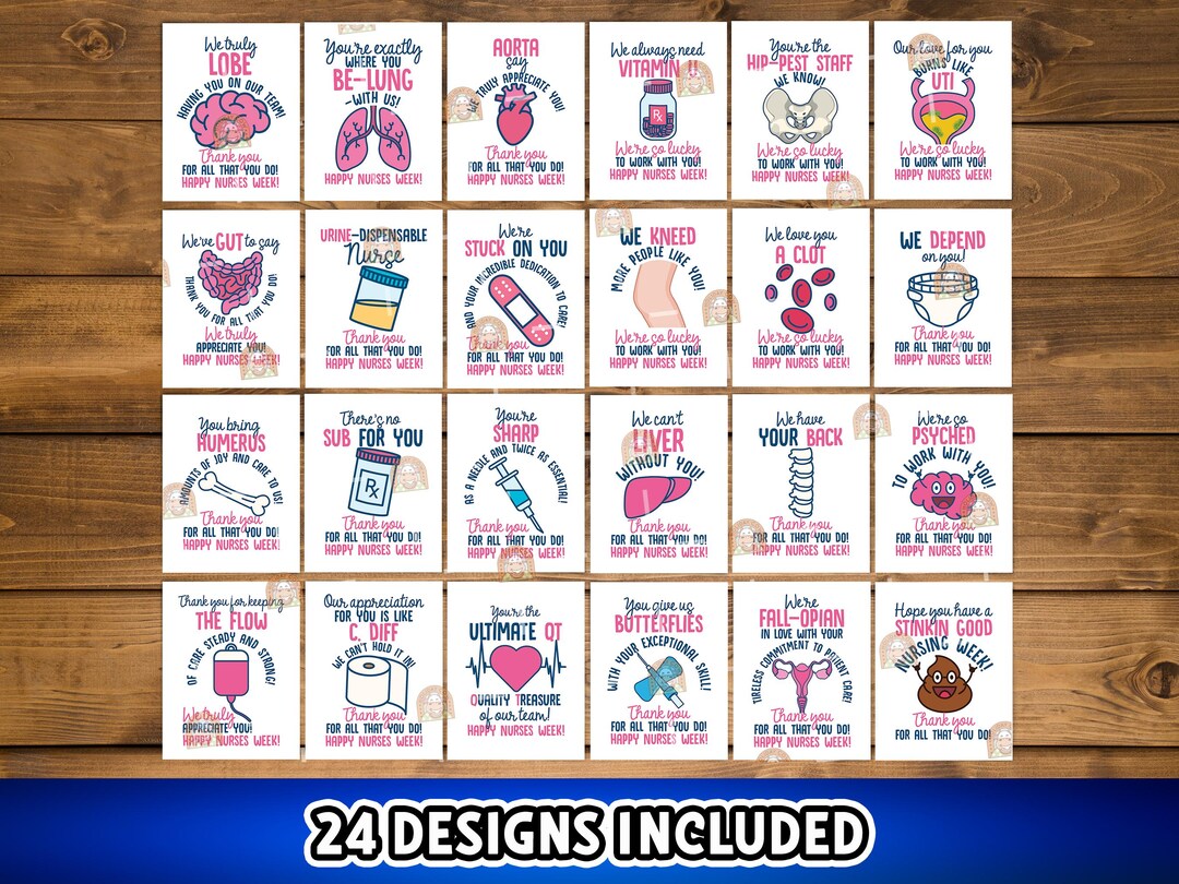Funny Nurses Week Signs, Printable Nurses Week Posters, Thank You Nurse ...