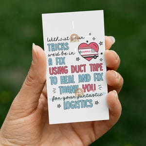 Healthcare Logistics Printable Tag, Supply Chain Week Tag, SC Week Gift ...