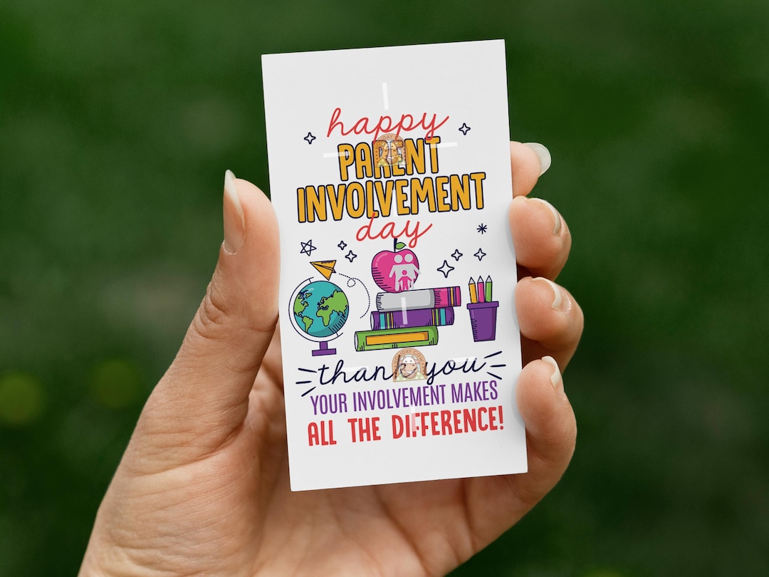 Printable Parent Involvement Day Tags, Parent Involvement Day Gift Tag ...