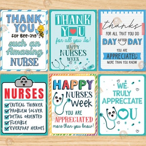 Nurses Week Signs Bundle, Printable National Nurses Week Poster, Nurse ...