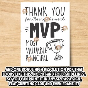 School Principal Gift, Printable Principal Appreciation Sign, National ...