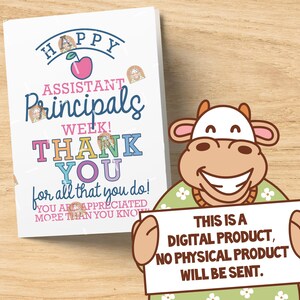 Assistant Principals Week Gift Printable, Assistant Principal ...