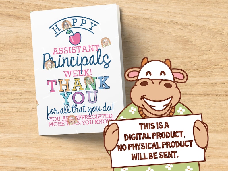 Assistant Principals Week Gift Printable, Assistant Principal ...