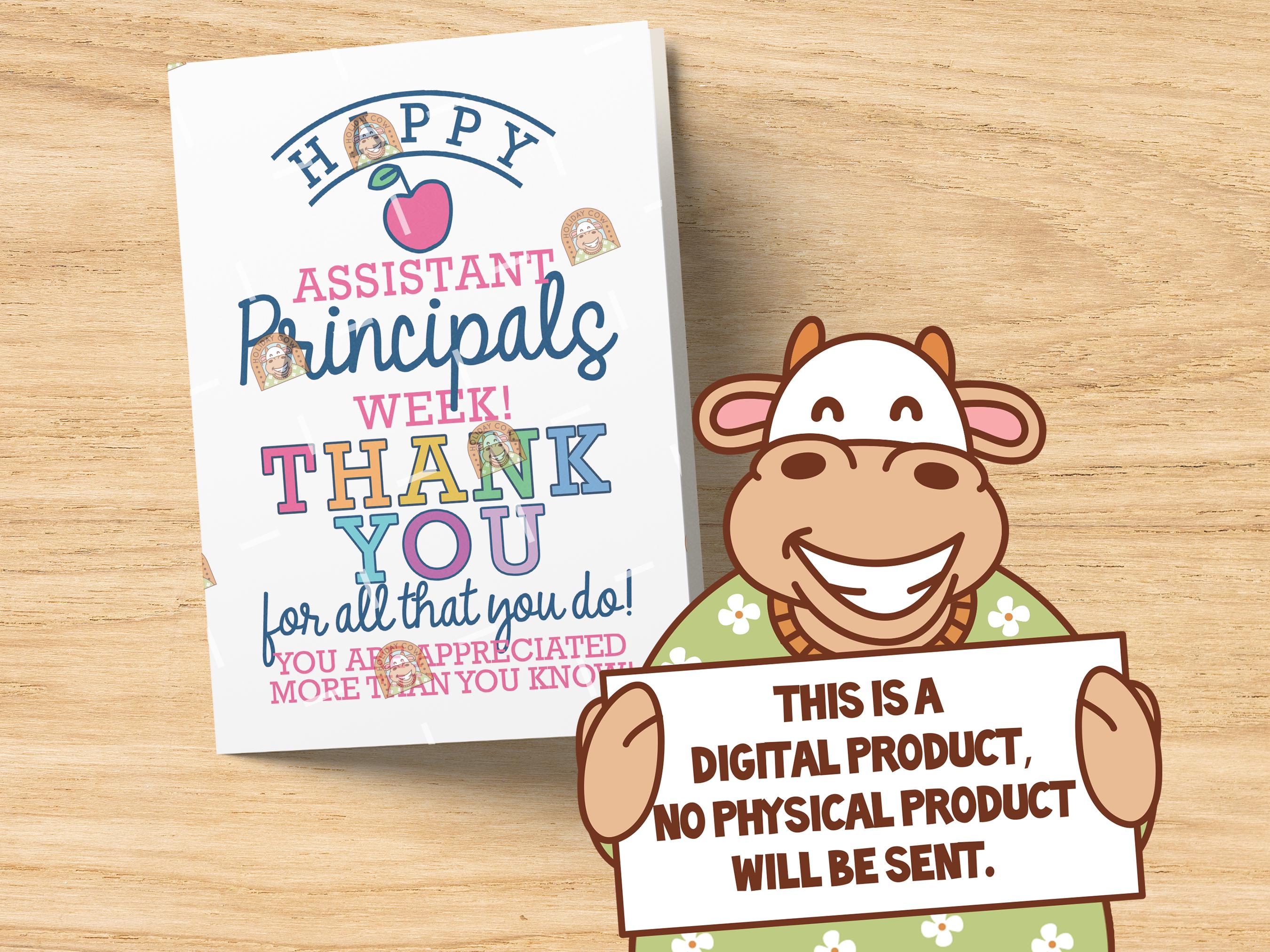Assistant Principals Week Gift Printable, Assistant Principal ...