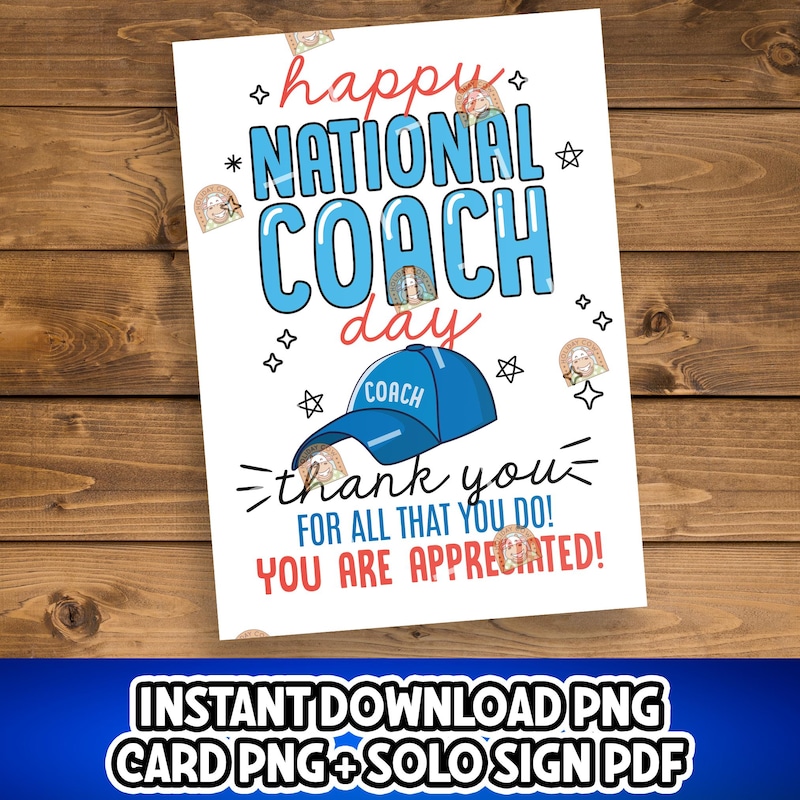 Coach Appreciation Poster - Etsy
