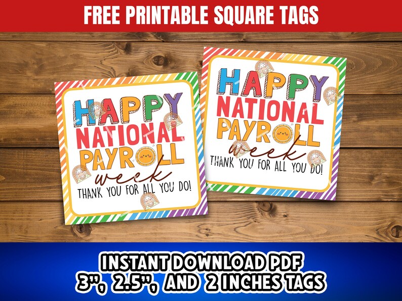 National Payroll Week Signs Printable, Payroll Week Decor, Payroll ...