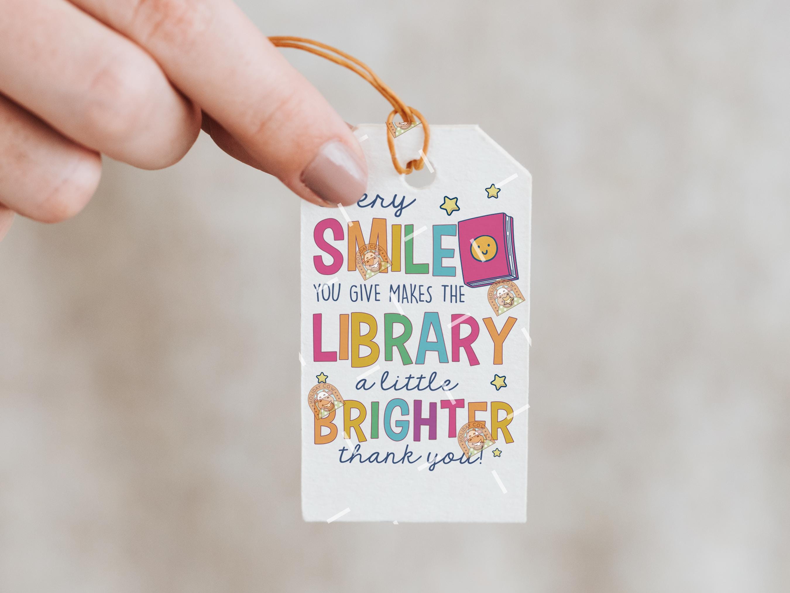 Printable Librarian Gift Tag, Librarian Tag, Librarian Day Tag for ...